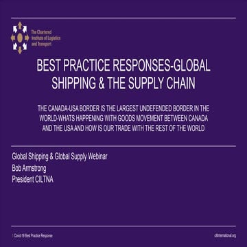Global Shipping and The Supply Chain | PPTX