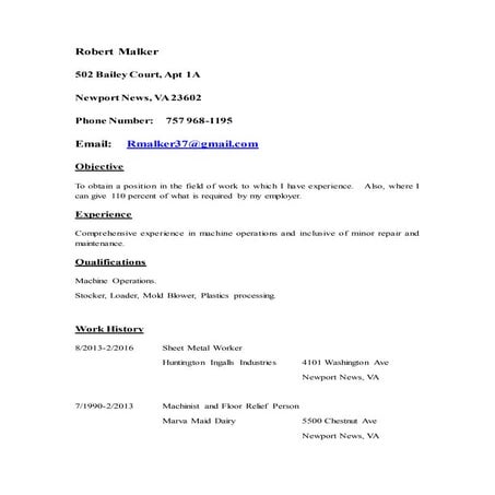 Bobby's resume | DOCX