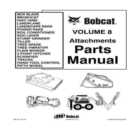 Bobcat attachments box blade, brushcat, disc hd80, landplane, landscape ...