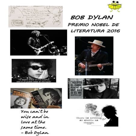 Bob Dylan, premio Nobel de literatura 2016 | PDF