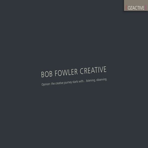 Bob fowler creative | PDF