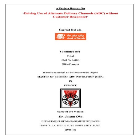 How to derive the use of alternate delivery channels without customer ...