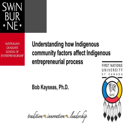 Understanding how Indigenous community factors affect Indigenous ...