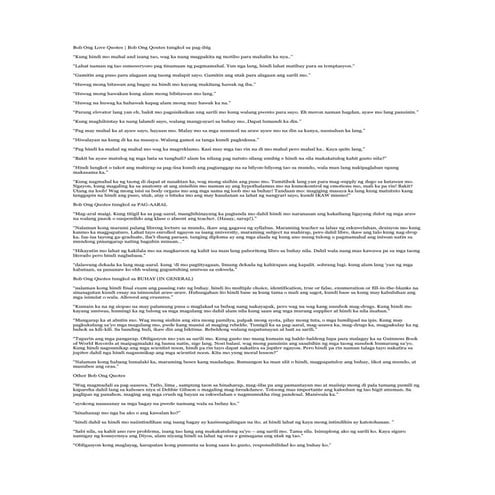 Bob ong love quotes | DOC