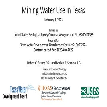 Bob Reedy BEG - Mining Water Use in Texas.pptx