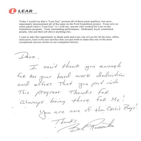 Bob Rossiter thank you | PDF