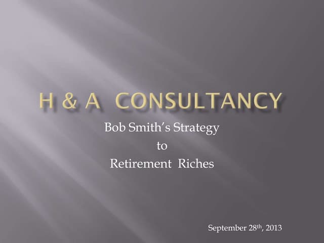 Sample Retirement Plan by Diaz Invest | PDF