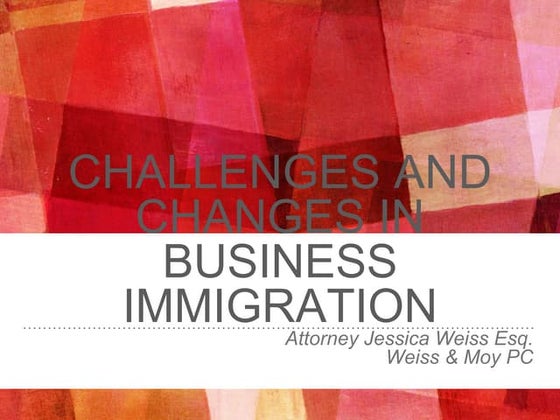 Business Immigration Overview | PDF