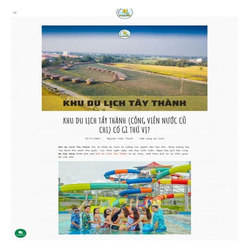 Khu du lịch Tây Thành (Công viên nước Củ Chi) có gì thú vị? | PDF