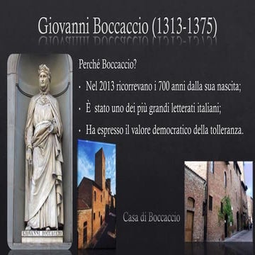 Boccaccio progetto Comenius 3BTC | PPTX