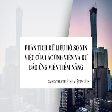 Slide báo cáo tiểu luận cuối kỳ môn KHDL | PDF