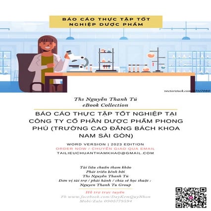 BÁO CÁO THỰC TẬP TỐT NGHIỆP TẠI CÔNG TY CỔ PHẦN DƯỢC PHẨM PHONG PHÚ ...