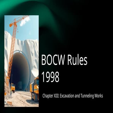 BOCW Rules - Excavation & Tunneling Works..pptx