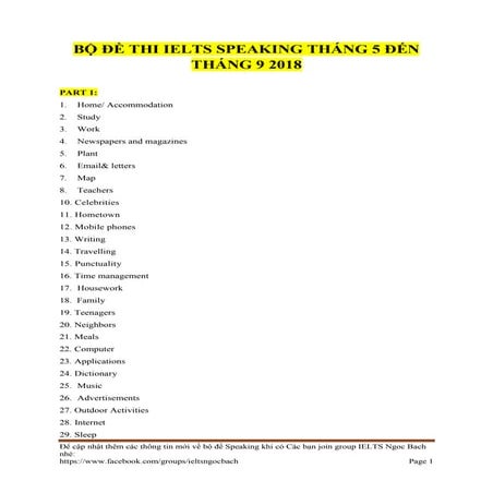 55 cue cards final for speaking questions part 2 ielts | PDF