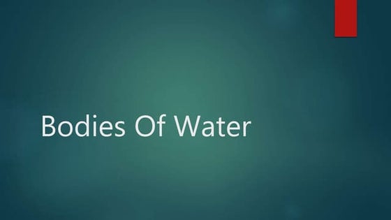 Sources of Water | PPT