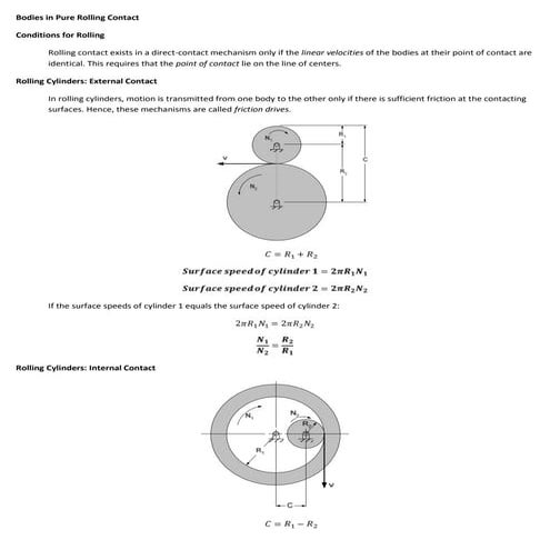 Bodies in rolling contact | PDF