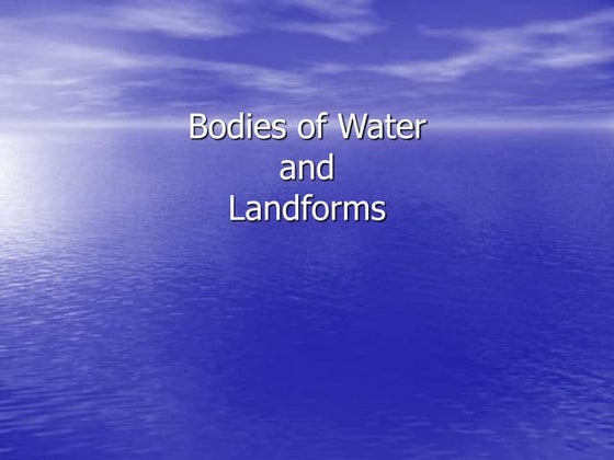 Landforms | PPT