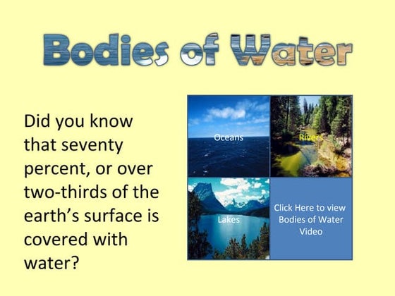 Water bodies | PPTX