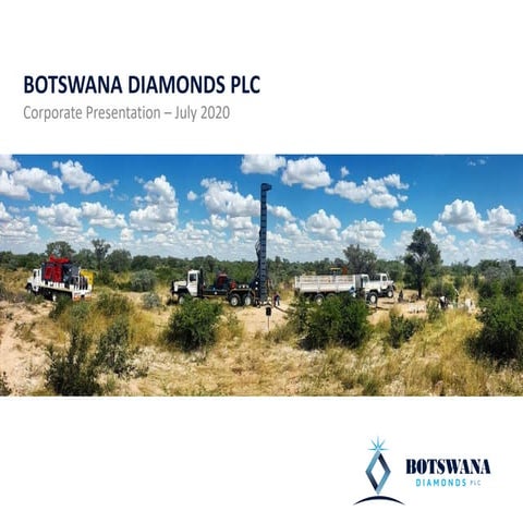 Botswana Diamonds plc corporate presentation July 2020 | PDF