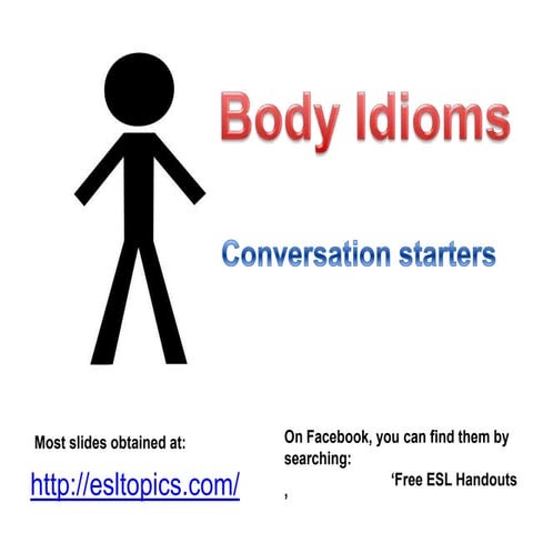 Body.Idioms.Conversation.Starters | PPTX