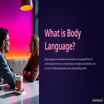 Body language in communication | PPTX