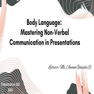 Body-Language--Mastering-Non-Verbal-Com. | PDF