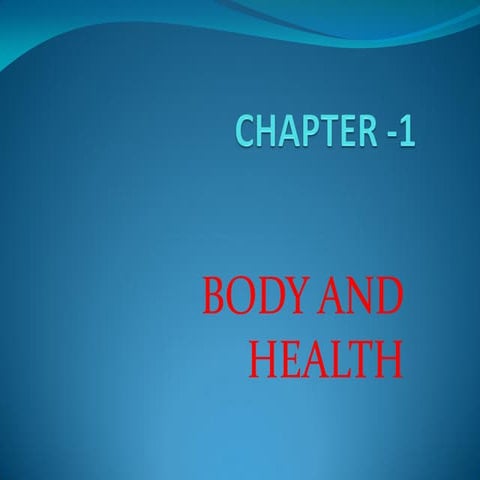 Body and Health introduction | PDF