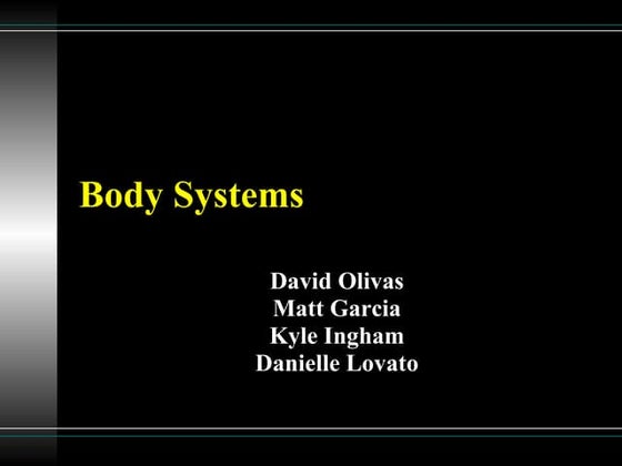 The human body systems for kids (year 6 - revision) | PPT