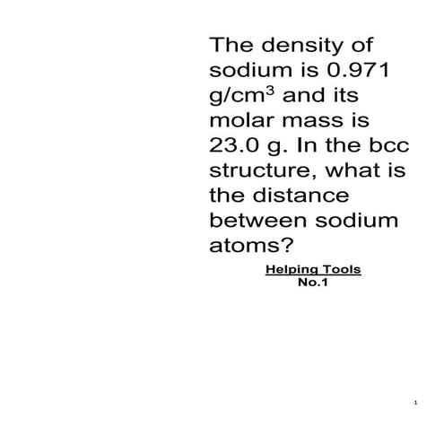 Body Centered Cubic Structure Pdf