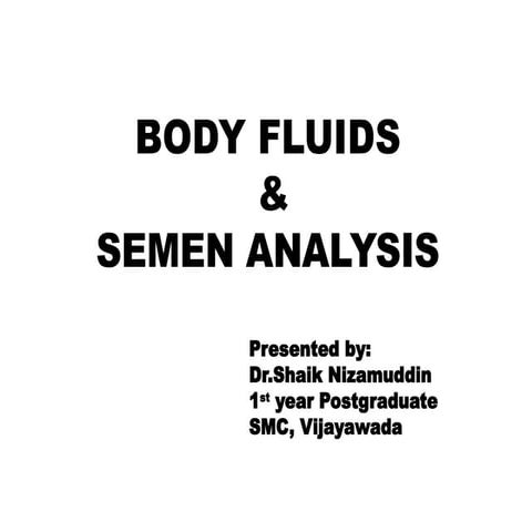 cytology of body fluid | PPT