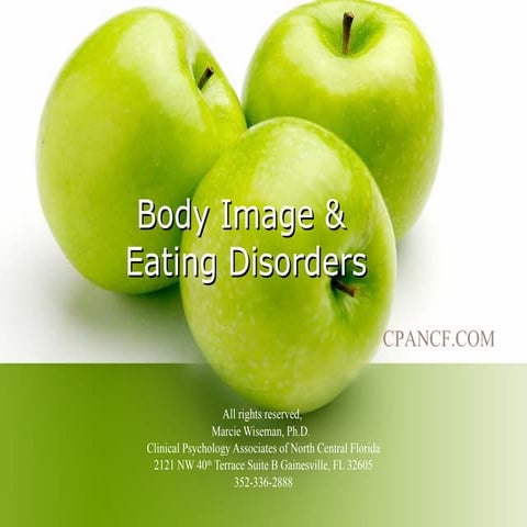 Body imageeatingdisorders | PPT
