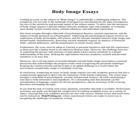 Body Image Essays.pdf