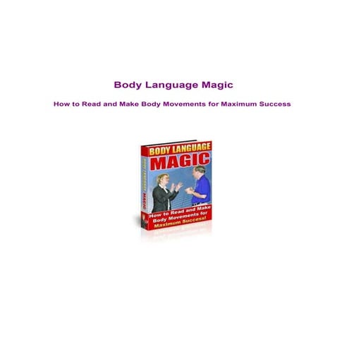 Professional Body Language at Work | PPT