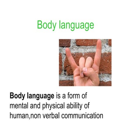 Body language | PPT