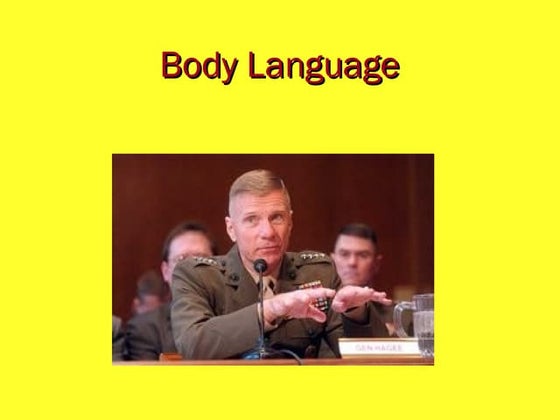 Body language in communication | PPTX