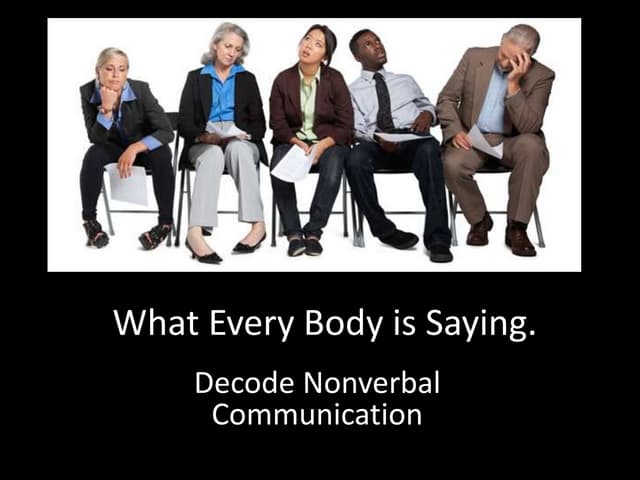 Body language in communication | PPTX