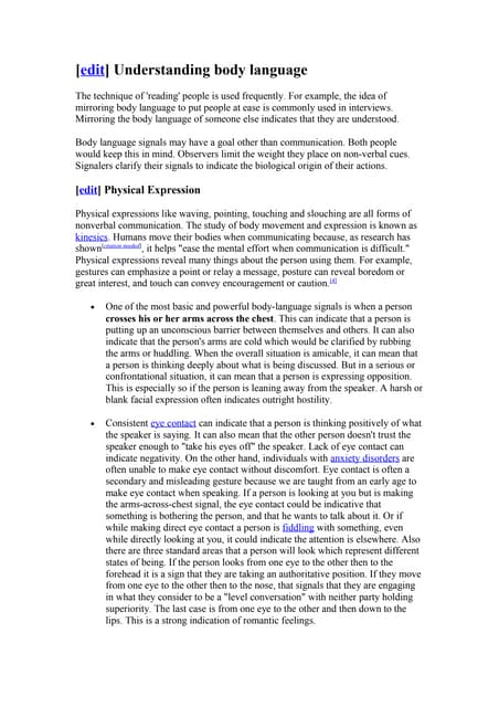 Oculesics | PPTX | Eye and Vision Conditions | Diseases and Conditions