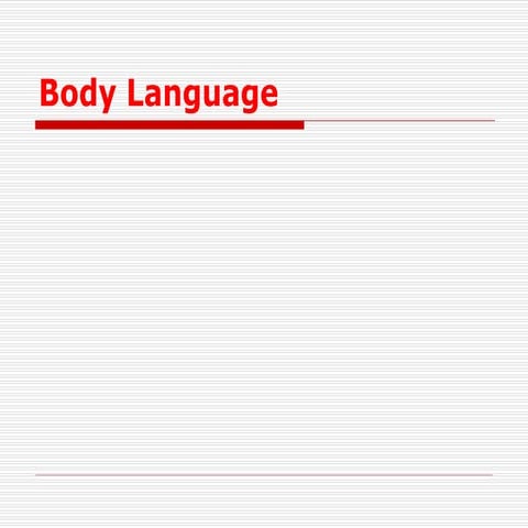Body Language.ppt