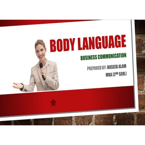 Body Language Presentation - Business Communication Lab | PPT