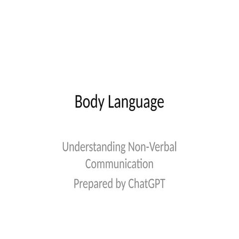 Body_Language and body part_Presentation.pptx