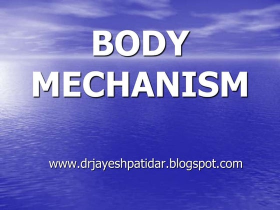 Body Mechanics in Nursing | PPT