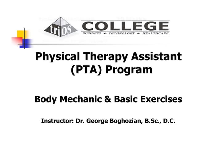 Principles of body mechanics | PPTX
