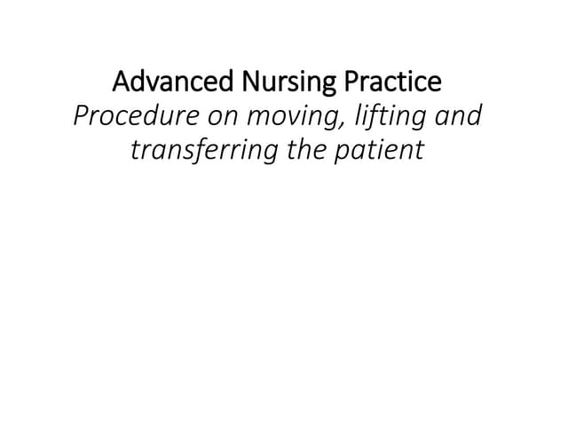 Body Mechanics in Nursing | PPTX