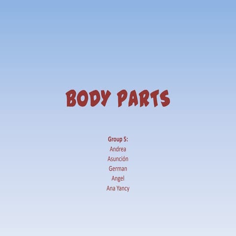 Body parts | PPT