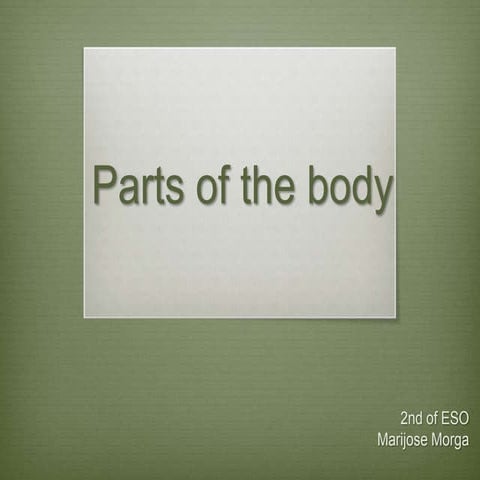 Parts of our body | PPTX