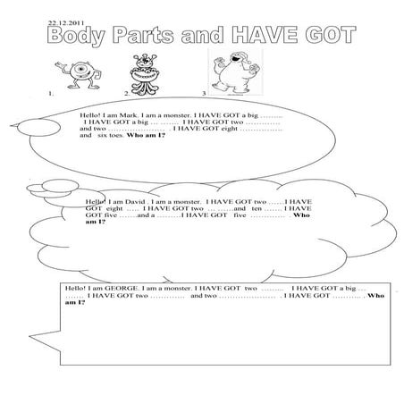 Body parts and have got | PDF
