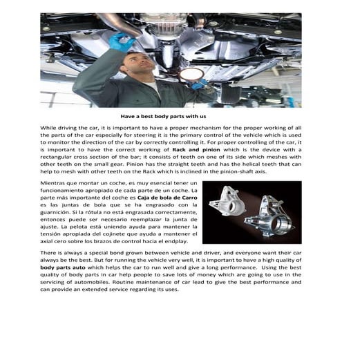 Body parts auto | PDF