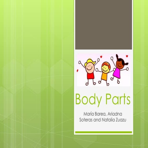 Body parts (for young children) | PPTX
