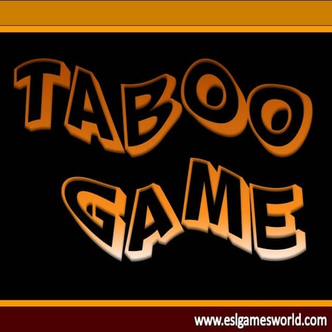 Bodyparts taboo game | PPT