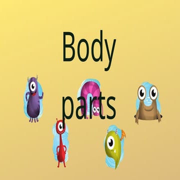 Body parts with monsters:Drag and drop the names | PPT